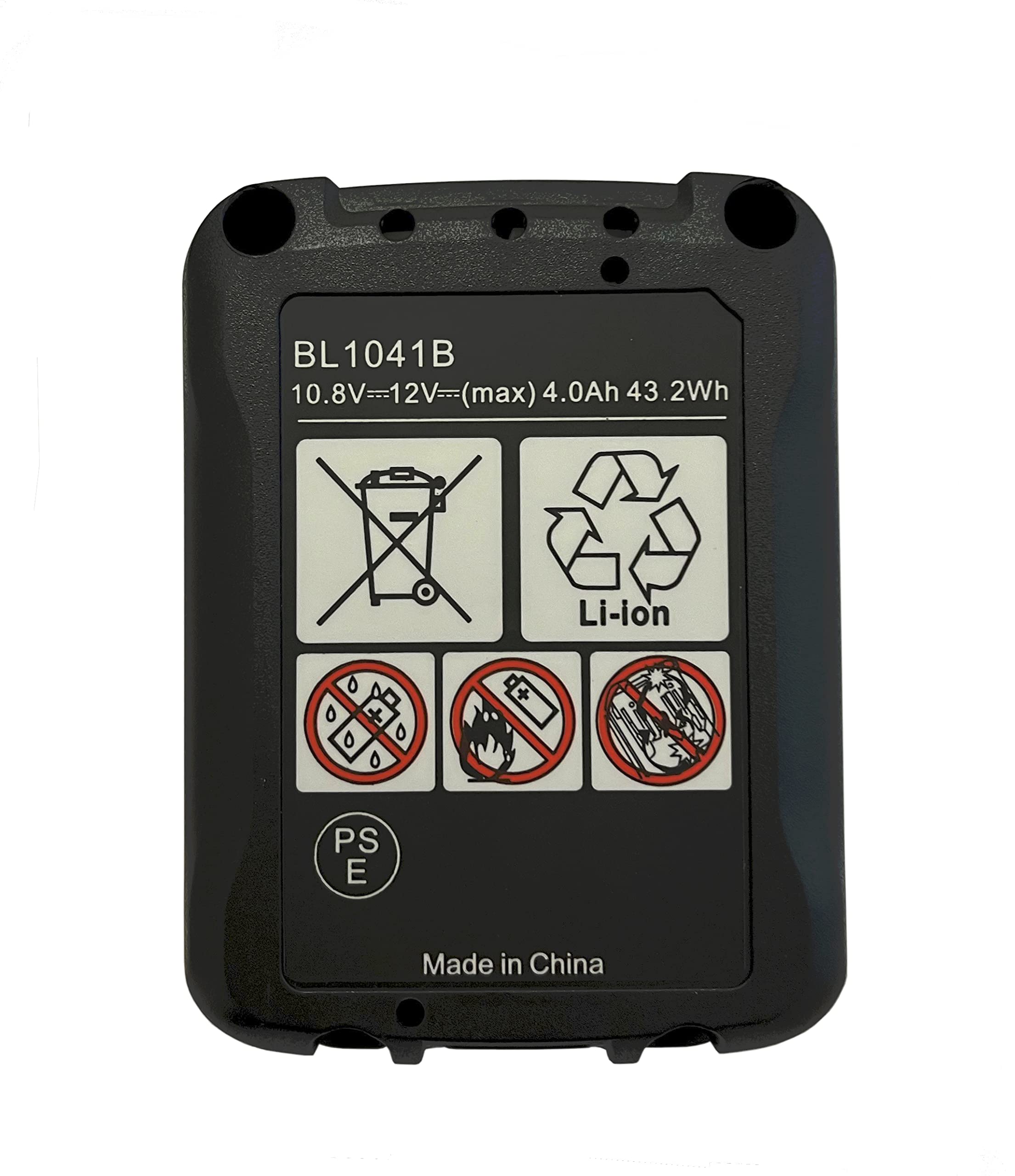 Replacement for Makita Battery 2pcs 12V BL1041 4,0A with DC10WD Charger Compatible with Makita Tools DF031D DF0331D JR103D MP100DZ TD110D 197339-1 HSS01D HP332D BL1041B BL1021B BL1015 DC10WC DC10SB