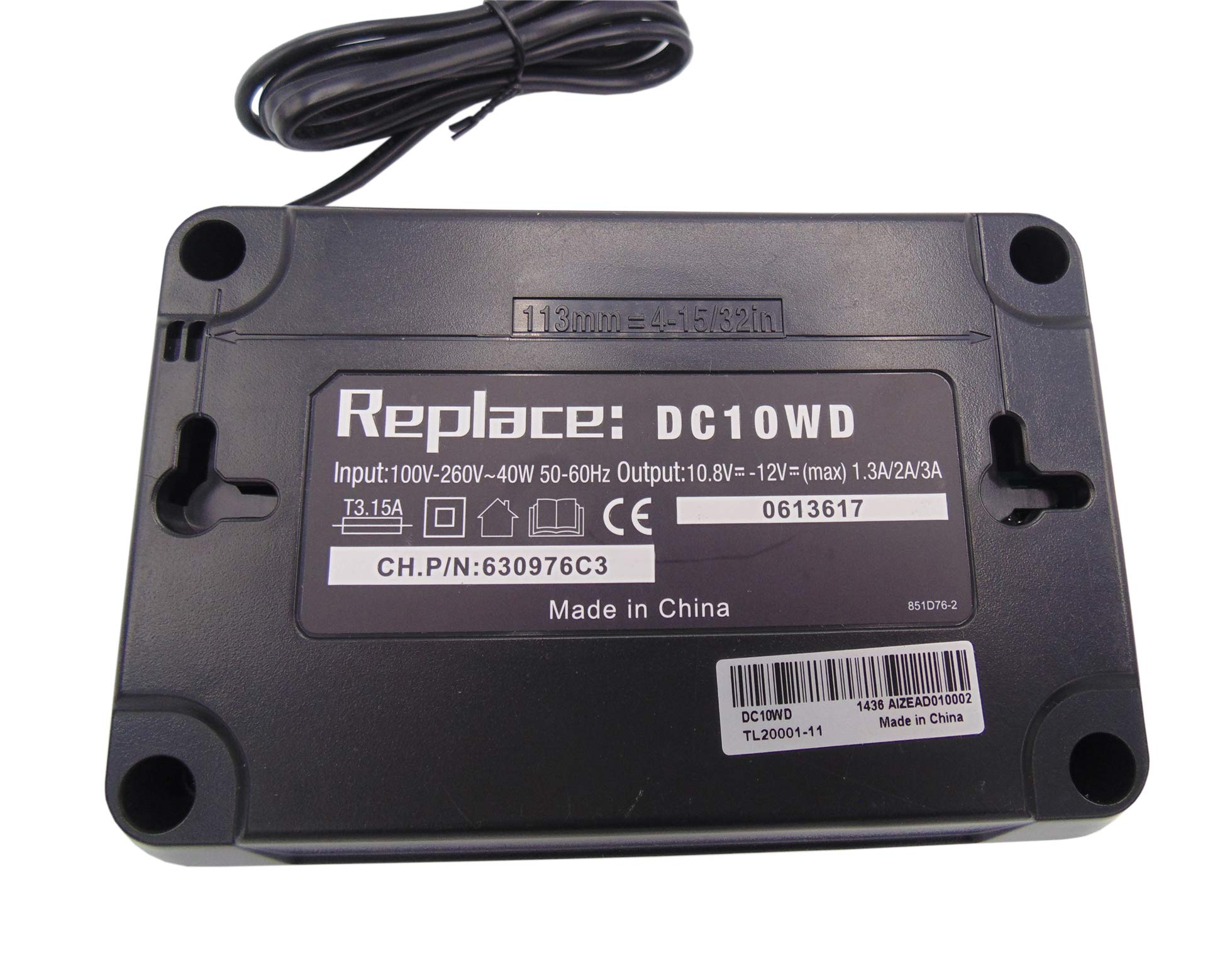 Replacement for Makita Battery 2pcs 12V BL1041 4,0A with DC10WD Charger Compatible with Makita Tools DF031D DF0331D JR103D MP100DZ TD110D 197339-1 HSS01D HP332D BL1041B BL1021B BL1015 DC10WC DC10SB