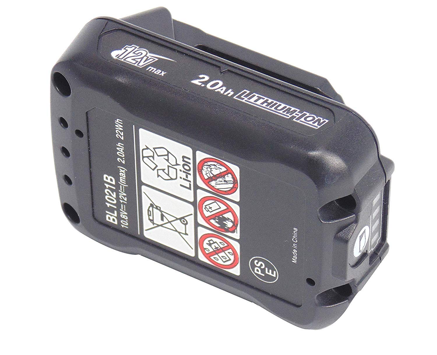 2pcs BL1021B 2.0Ah Battery with Charger DC10WD DC10SB, Compatible with Makita 12V Battery BL1016 BL1015 BL1020 BL1041B 197396-9, CP100DZ JR103D MP100DZ TD110D DF031D DF0331D CG100D CL106FD Tool