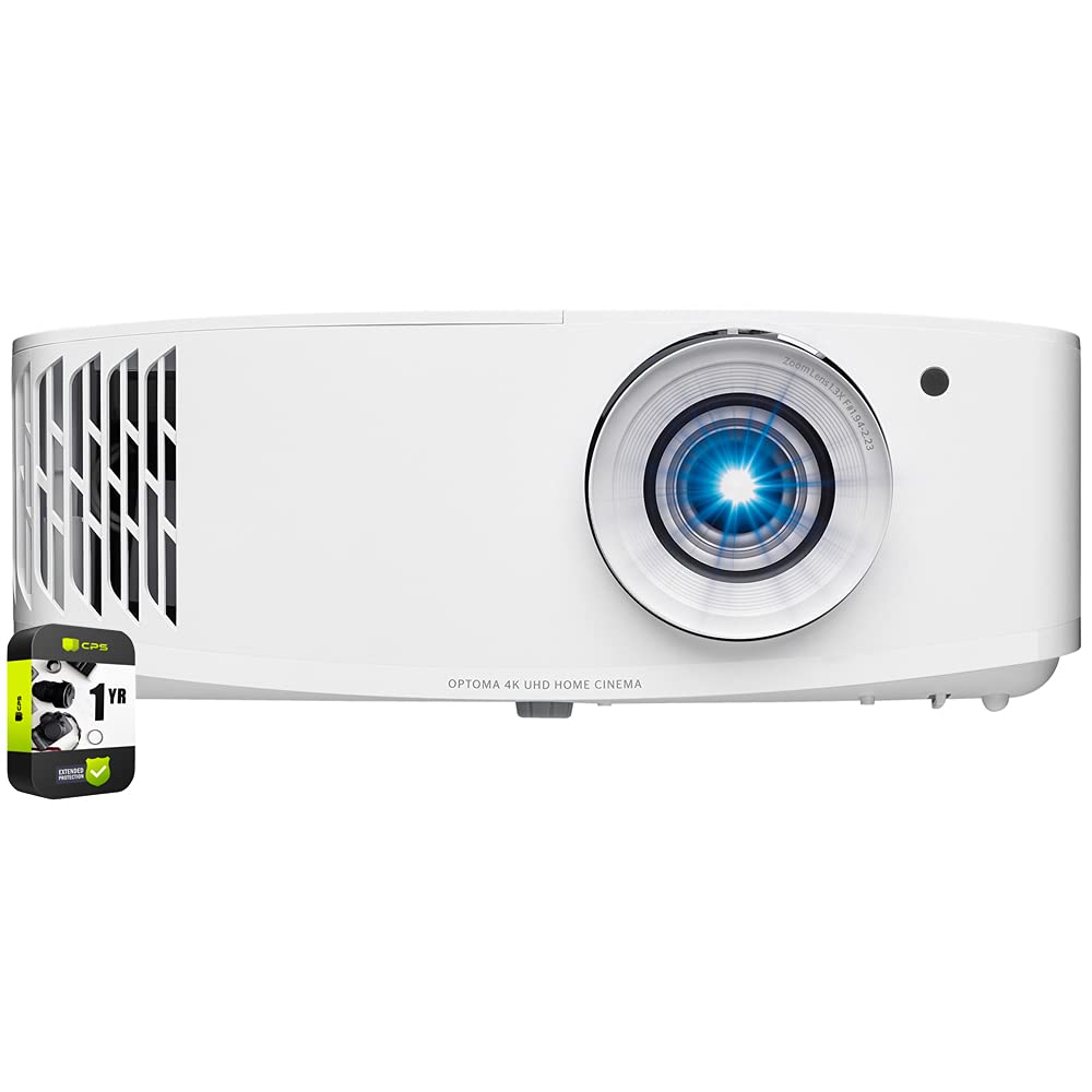 Optoma UHD50X 4K UHD DLP Projector with High Dynamic Range Bundle with 1 YR CPS Enhanced Protection Pack