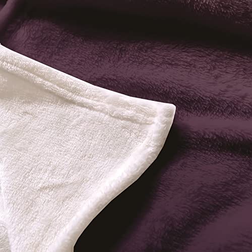 Musihy Ultra Soft Blankets, Throw Blankets for Adults Gradient Purple Soft Blanket Throw Gradient Purple Throw Blanket Full 51"x59"