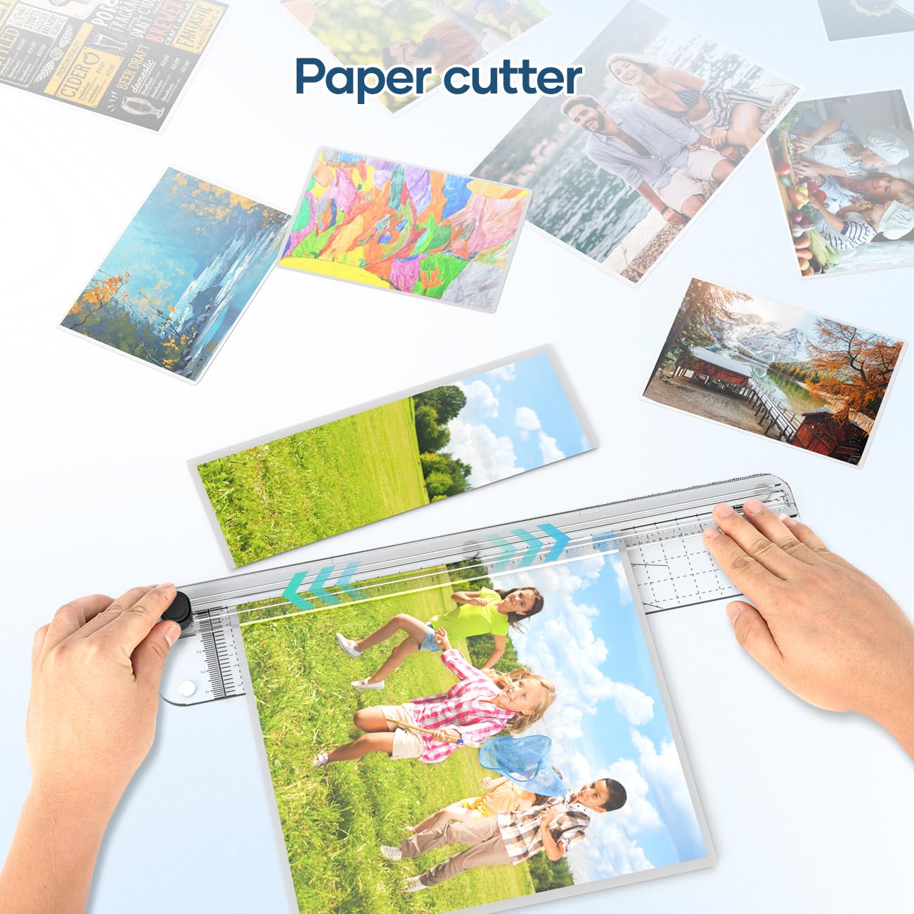 Laminator, 9 Inch A4 Thermal Laminator Machine with Laminating Sheets 9pcs & Paper Trimmer, 4 in 1 Hot & Cold Personal Lamination Kit for Home Office School Use, Fast Warm-Up & Quiet, Never Jam