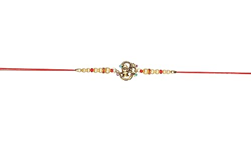CHERKRAFT Rakhi Thread for Brother Men/Boy - Designer Rakhi with OM Symbol for Rakshabandhan (Pack of 1) (Design 3)