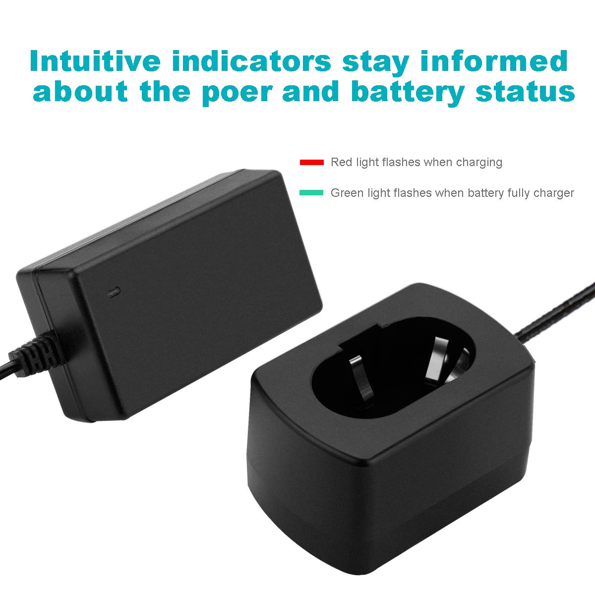 CREABEST 2Pack 3.5Ah Compatible with Makita 9.6V Battery A09 9100 9120 9122 9133 9134 9135 9135A, Include 1.2V-18V Ni-MH/Ni-CD Battery Charger