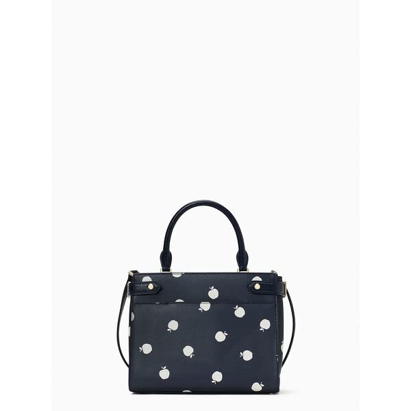 Kate Spade New York Small Staci Satchel Crossbody Shoulder Handled Bag (Apple/Navy)