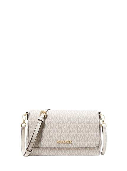 Michael Kors Medium Logo Convertible Crossbody Bag LT Cream multi