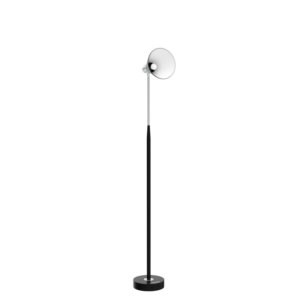 LEPOWER LED Floor Lamp, Reading Standing Lamps with Adjustable 5 Brightness Levels and 5 Colors, Dimmable Gooseneck Floor Lamp for Living Room, Bedroom, Office, Black