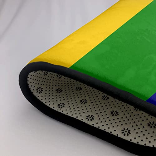 Pride LGBT Bisexual Girls Pattern Area Rugs Non-Slip Machine Washable Floor Mat, Doormat Carpet Decorations for Living Room Bedroom Bathroom Kitchen (36 x 24 inches,Rainbow)