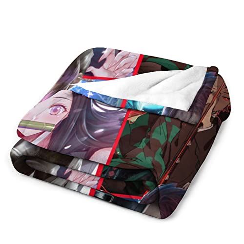 3D Anime Merch Throw Blankets, Stuff Luxurious Lightweight Cozy Plush Throw Super Soft,Warm,Poster,Sticker,Keychain (6PC Suit, 40in*60in)