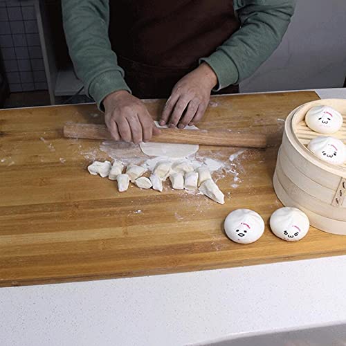 MMOOCO Chopping Board, Oversized Bamboo Cutting Board - Wood Board for Kitchen,with Handle, Double-Sided Available -60 * 45 * 1.8cm