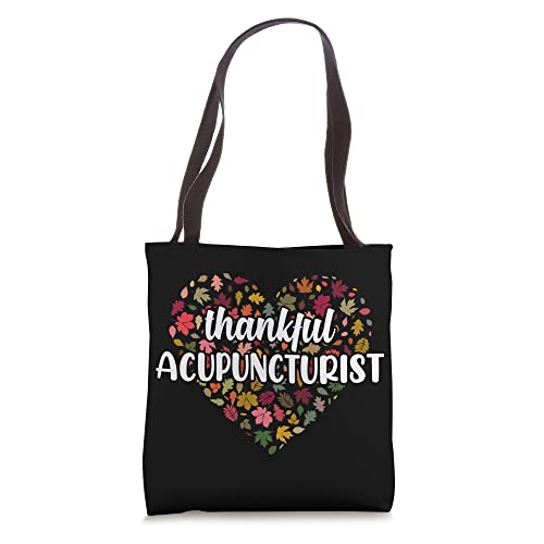 Thankful Acupuncturist Acupuncture Needles Expert Graphic Tote Bag