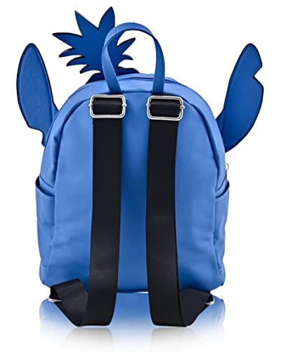 Disney Lilo and Stitch Mini Backpack for Adults and Teens Womens Double Strap Shoulder Bag (Blue Pineapple)