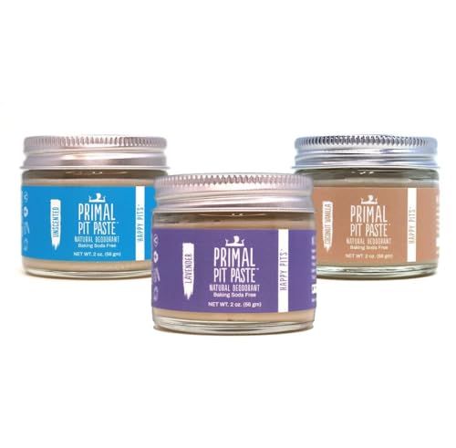 Primal Pit Paste Natural Aluminum-Free Deodorant, Baking Soda-Free, Coconut Vanilla (1-Pack) | Sensitive Skin Friendly, Effective Odor Control for Women & Men, Organic Ingredients and Essential Oils