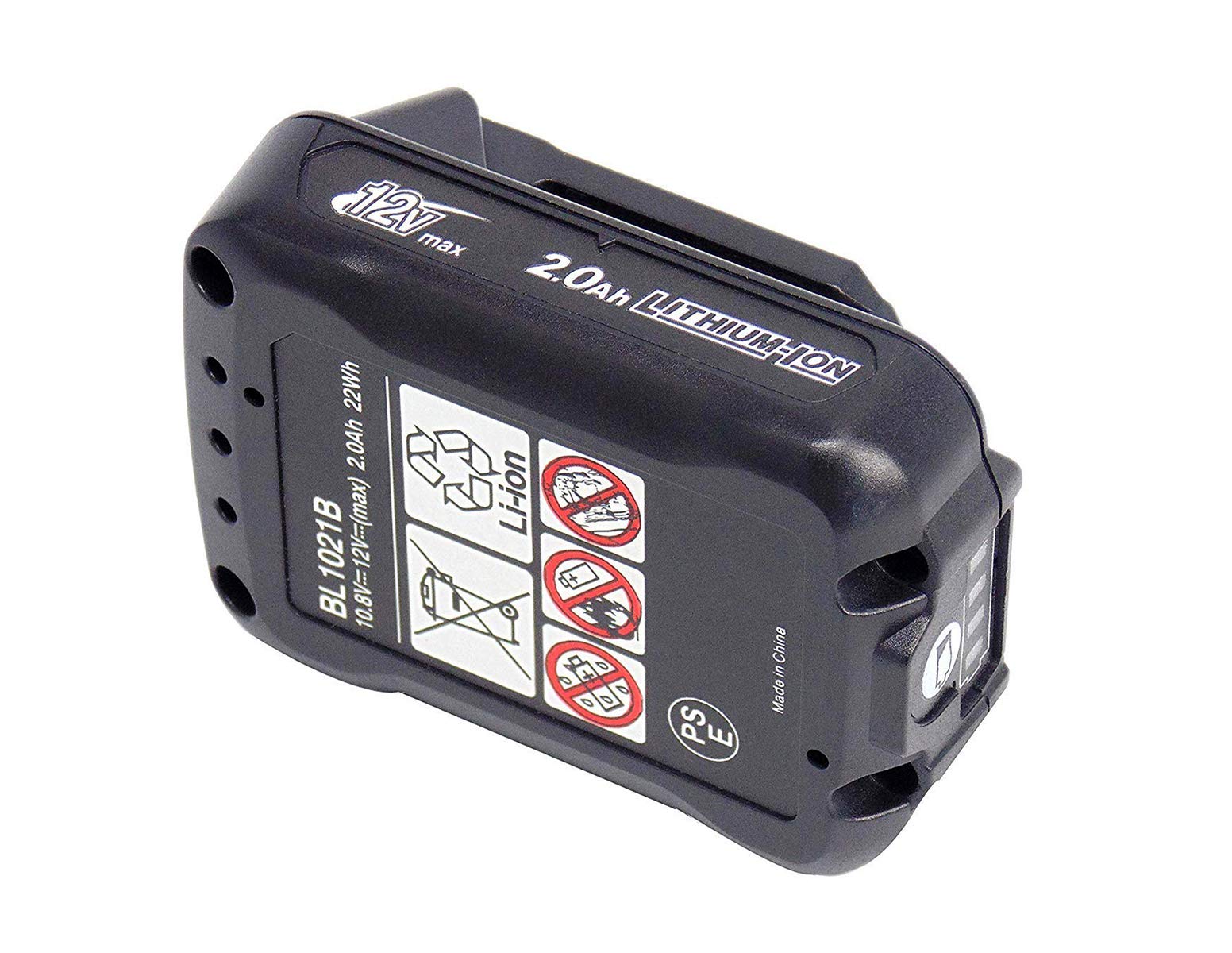 WeideBATT® 12V 2000mAh BL1021B Battery 2-Pack and DC10WD Charger for BL1016 BL1015 BL1020B BL1041B for Makita Tool DF031D DF0331D TD110D JR103D JR105D HSS01D MP100DZ HP332D DC10SB