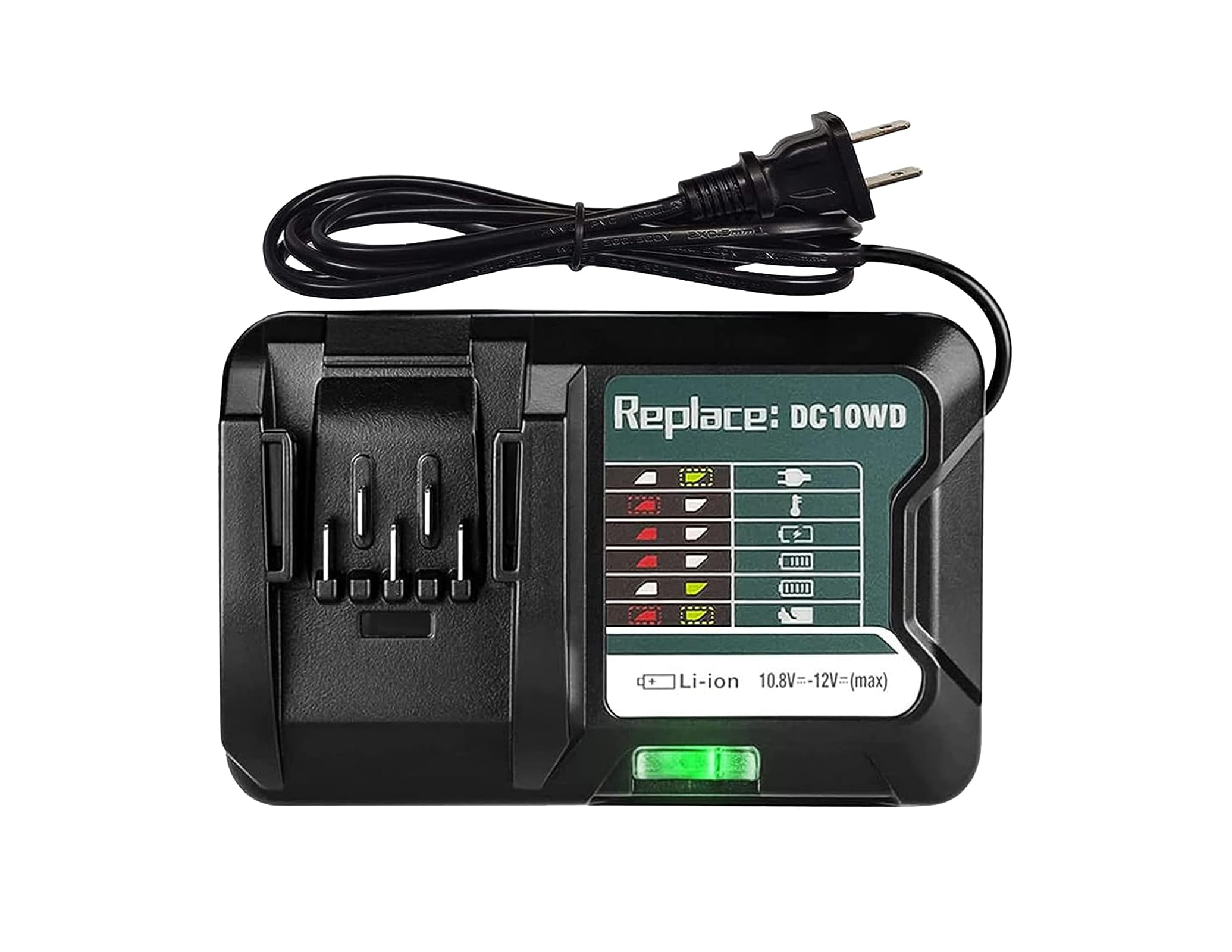 WeideBATT® 12V 2000mAh BL1021B Battery 2-Pack and DC10WD Charger for BL1016 BL1015 BL1020B BL1041B for Makita Tool DF031D DF0331D TD110D JR103D JR105D HSS01D MP100DZ HP332D DC10SB