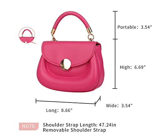 SHUIANGRAN Top Handle Satchel Purses for Women Shoulder Bag Purse Crossbody Bags Women's diagonal bag Hot pink