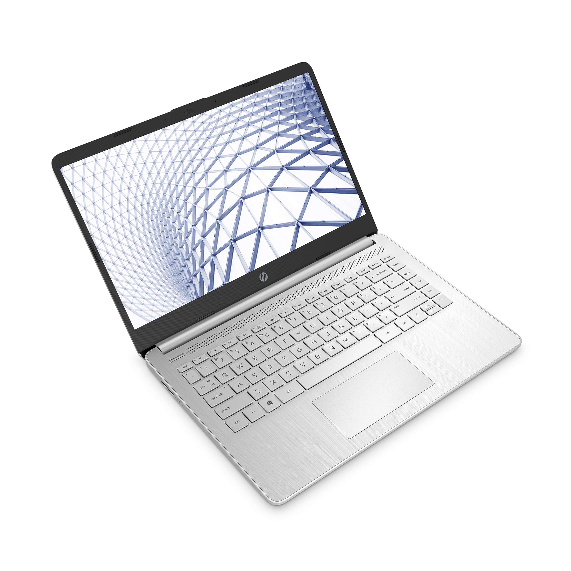 HP 14-inch Laptop, Intel Core i3-1005G1, 4 GB RAM, 128 GB SSD Storage, Windows 10 Home in S Mode (14-dq1020nr, Natural Silver)