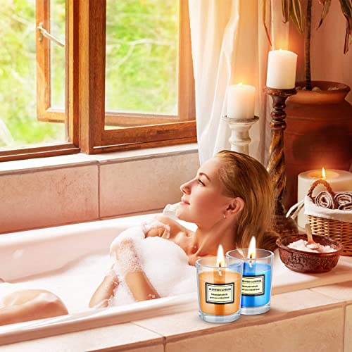 30 Pieces Scented Candles Gift Set with 10 Fragrances Aromatherapy Soy Wax Glass Jar Candle 1.8 oz Votive Candles for Home Wedding Holiday Anniversary Decoration