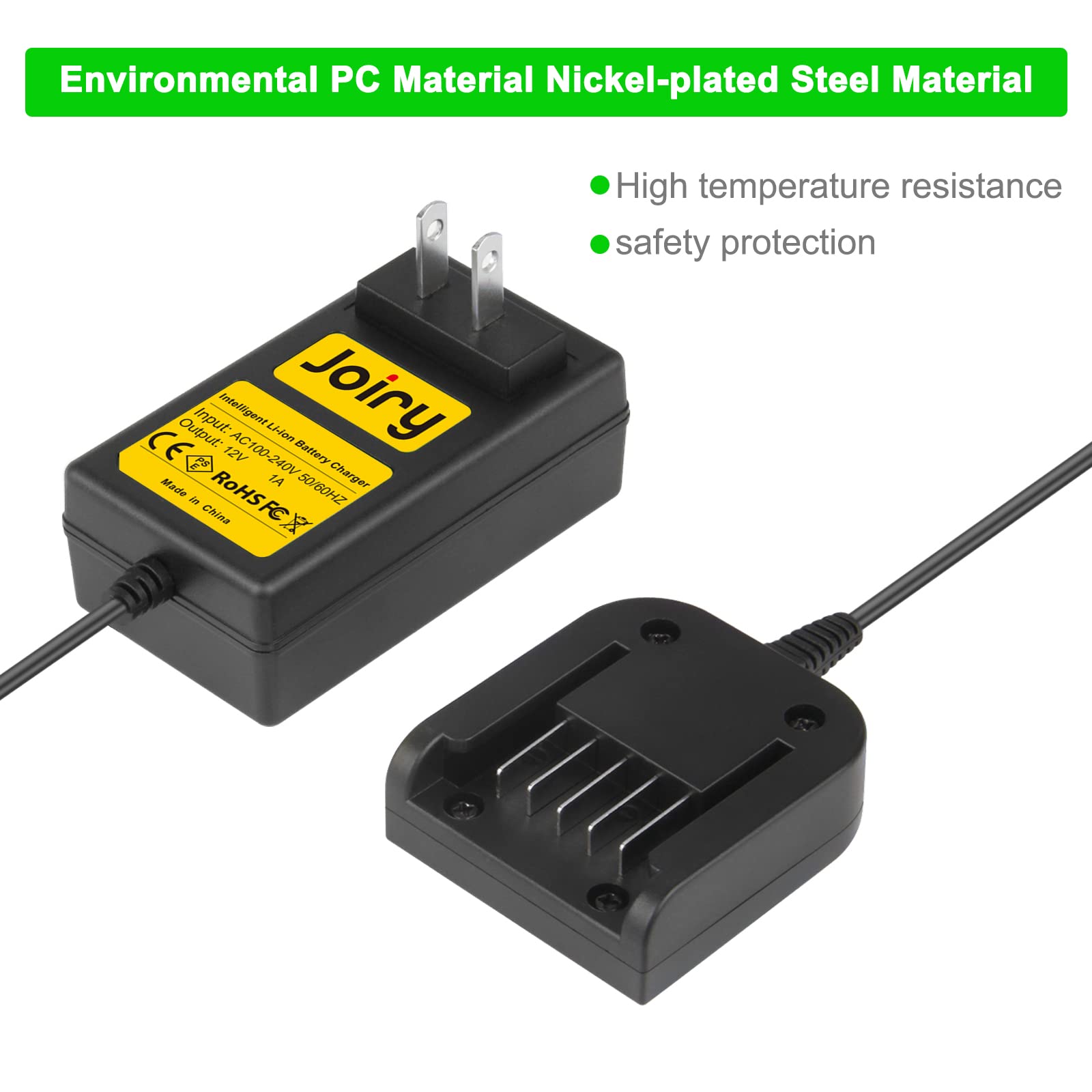 Joiry 12V Battery Charger Compatible with Makita BL1041B BL1021B CXT 12V Li-ion Batteries (Not for Ni-MH/Ni-Cd Battery)