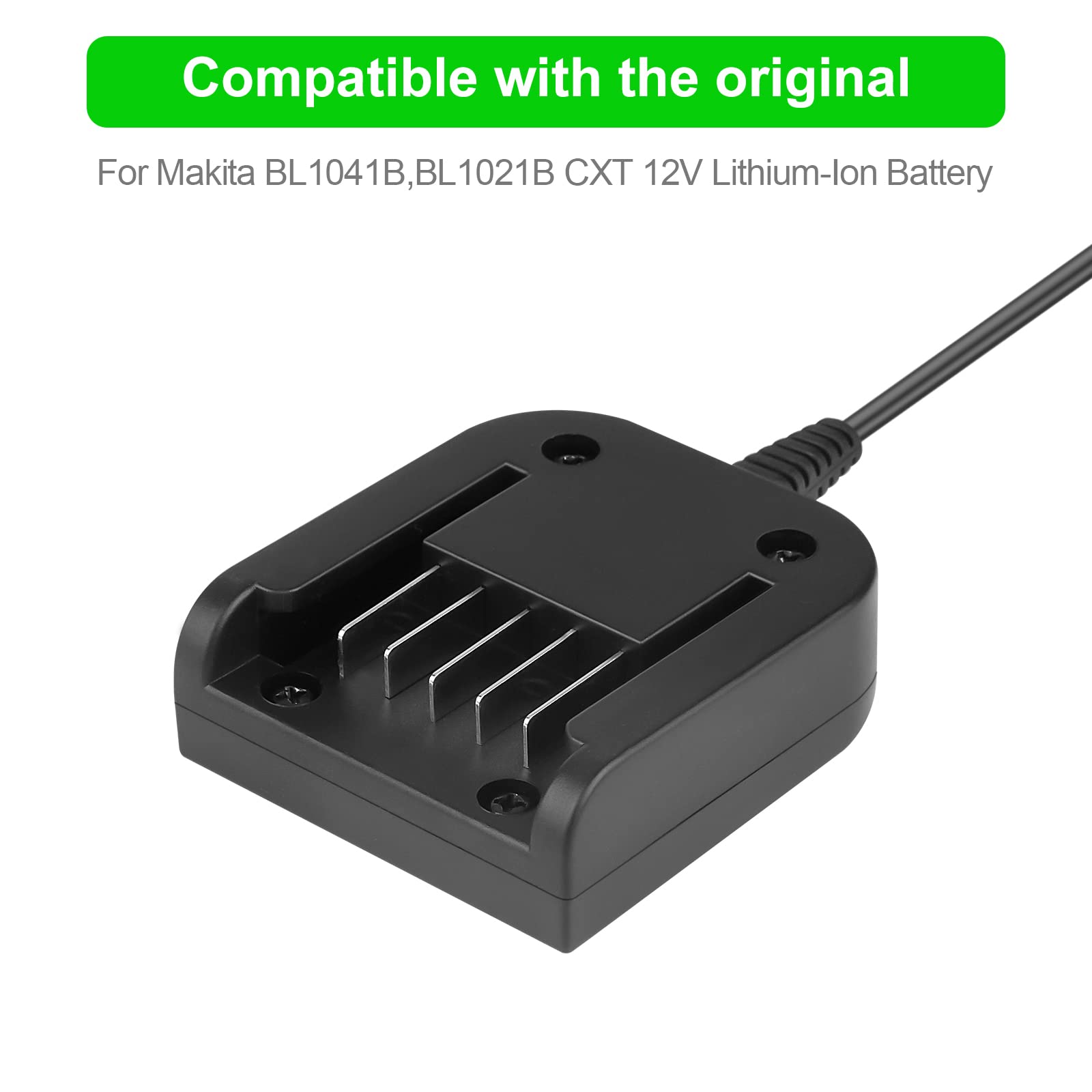 Joiry 12V Battery Charger Compatible with Makita BL1041B BL1021B CXT 12V Li-ion Batteries (Not for Ni-MH/Ni-Cd Battery)