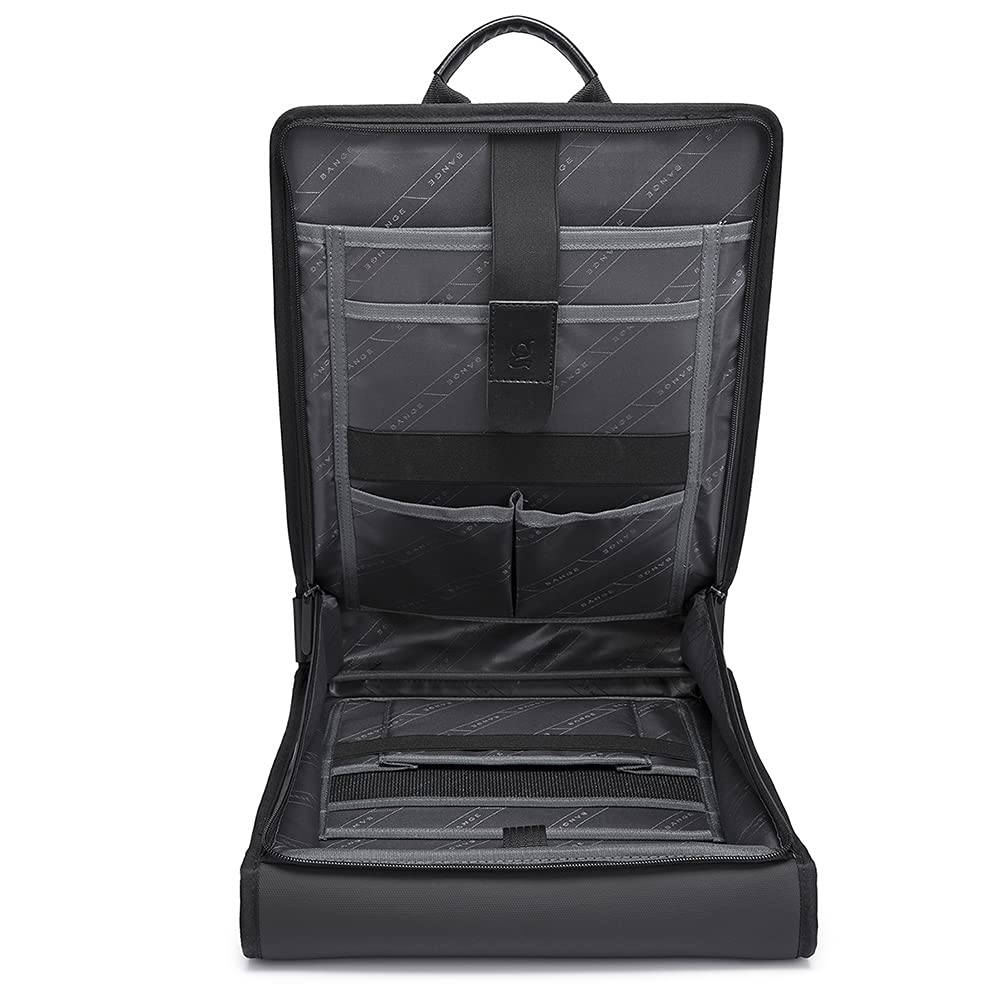 Laptop Backpack Unisex Carry on EVA Antitheft USB Waterproof Laptop Bag- Gold