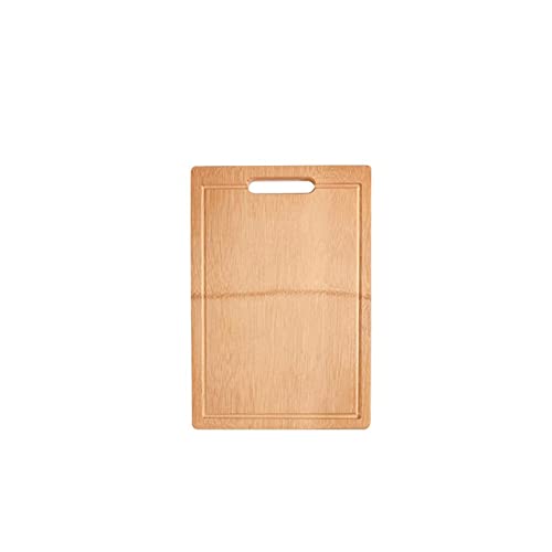 MMOOCO Chopping Board, Cutting Board-Bamboo Chopping Board for Kitchen-with Juice Groove and Handle ,for Chopping Meat, Butcher Block, Veggies & Cheese,Two Sizes (Size : Medium)