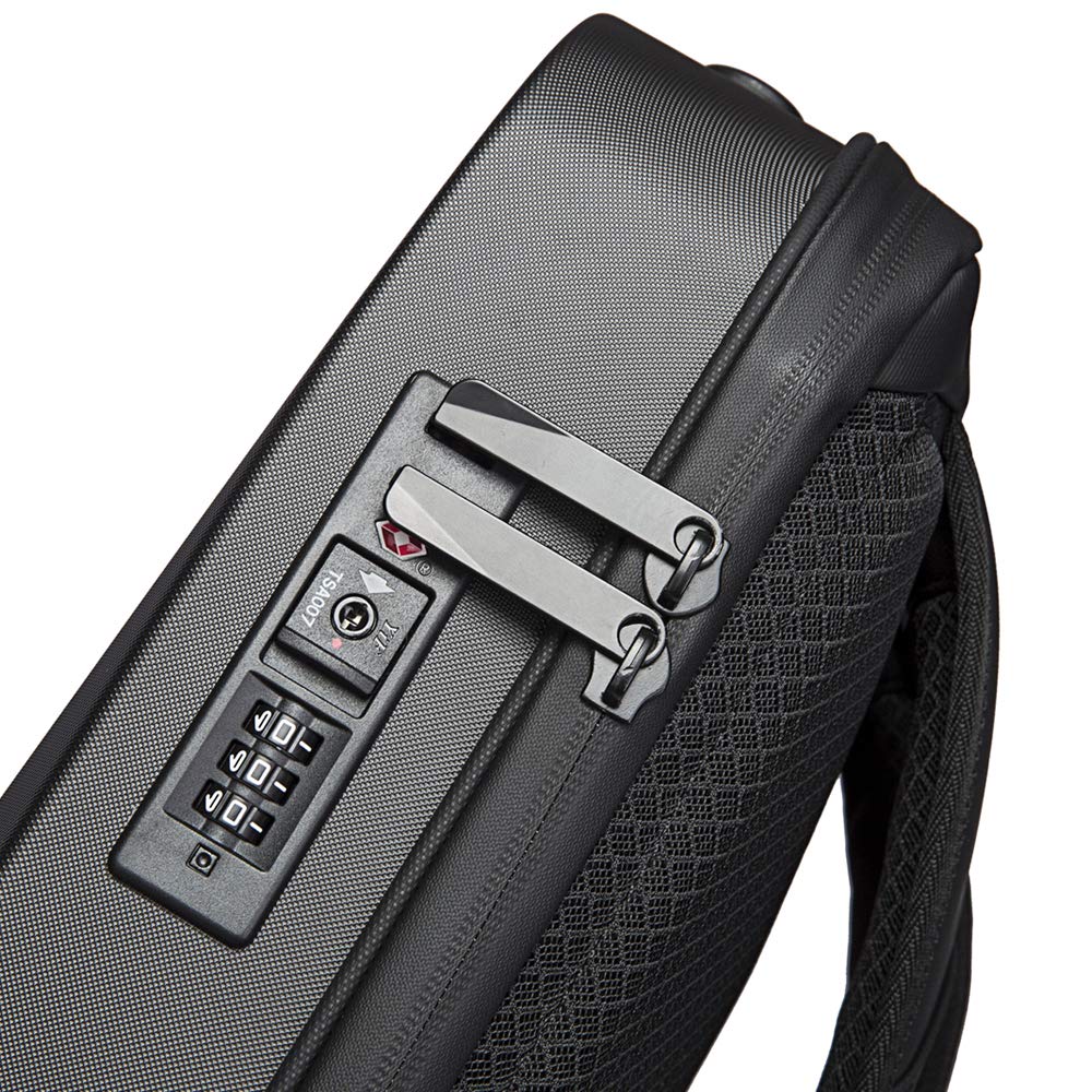 Laptop Backpack Unisex Carry on EVA Antitheft USB Waterproof Laptop Bag- Gold