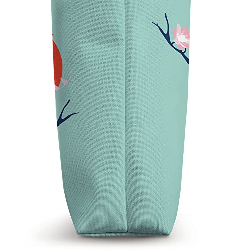 Disney Princess Mulan and Mushu Modern Art Deco Style Tote Bag