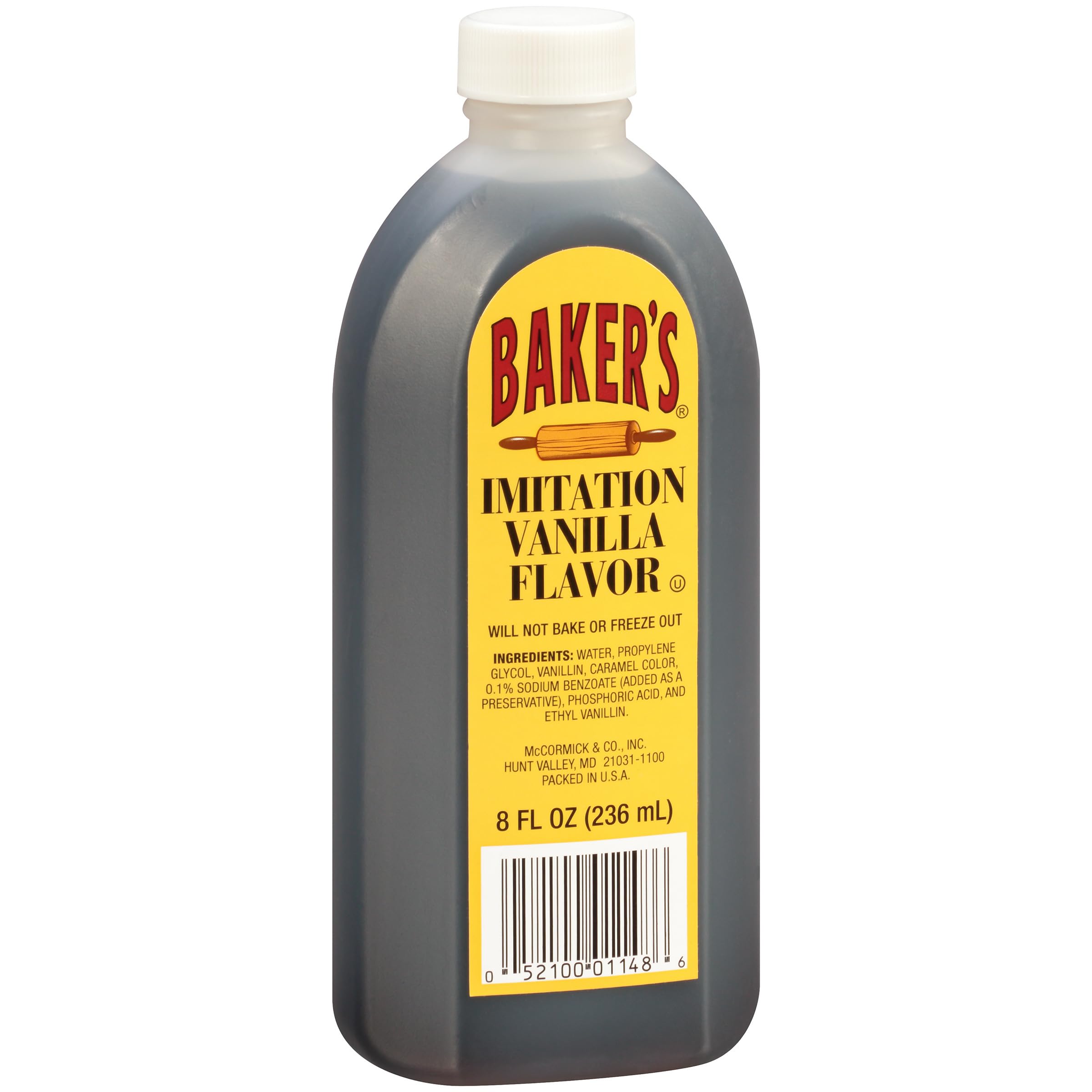 Baker's Imitation Vanilla Flavor, 8 fl oz (Pack of 24)