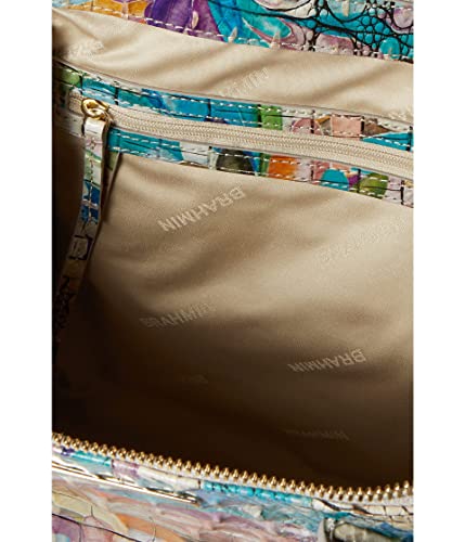 BRAHMIN Melbourne Small Caroline Satchel Flourish One Size