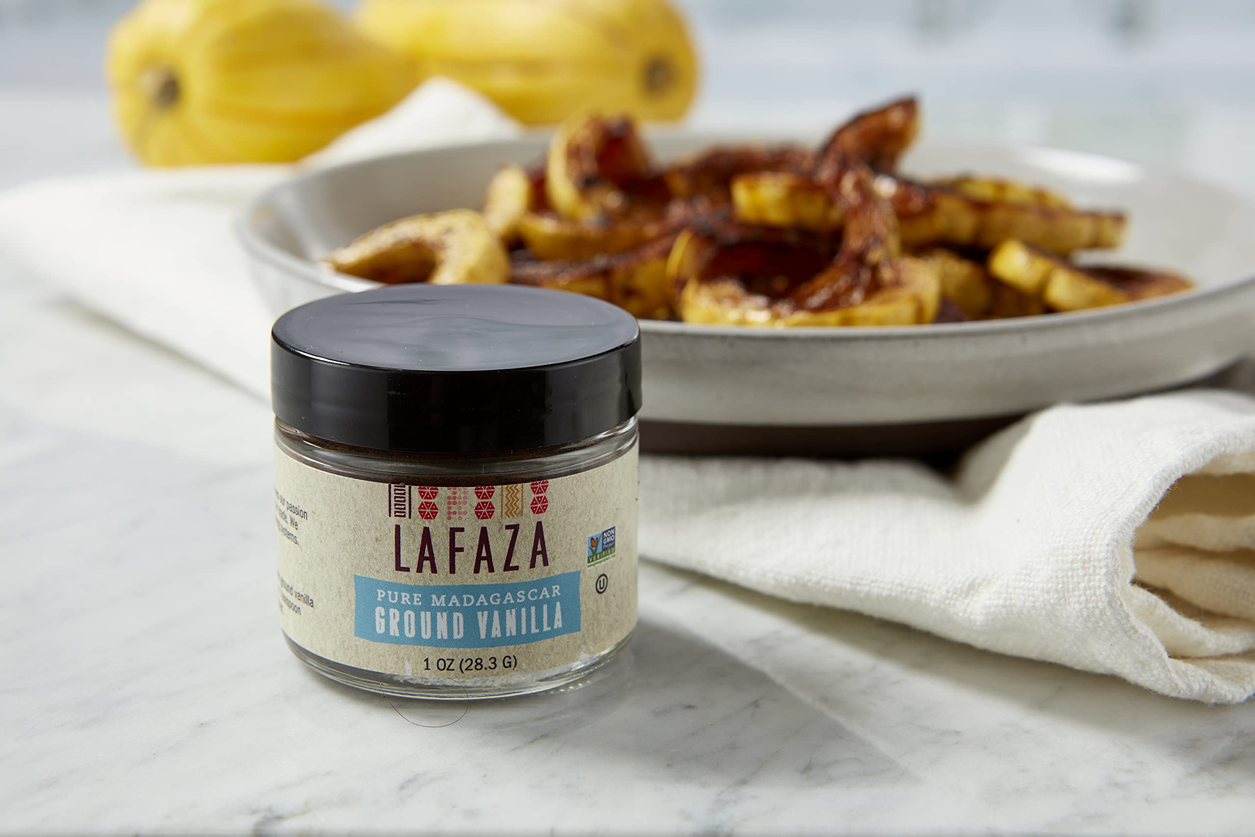 Lafaza All Natural Madagascar Bourbon Pure Ground Vanilla Bean Powder, 1oz