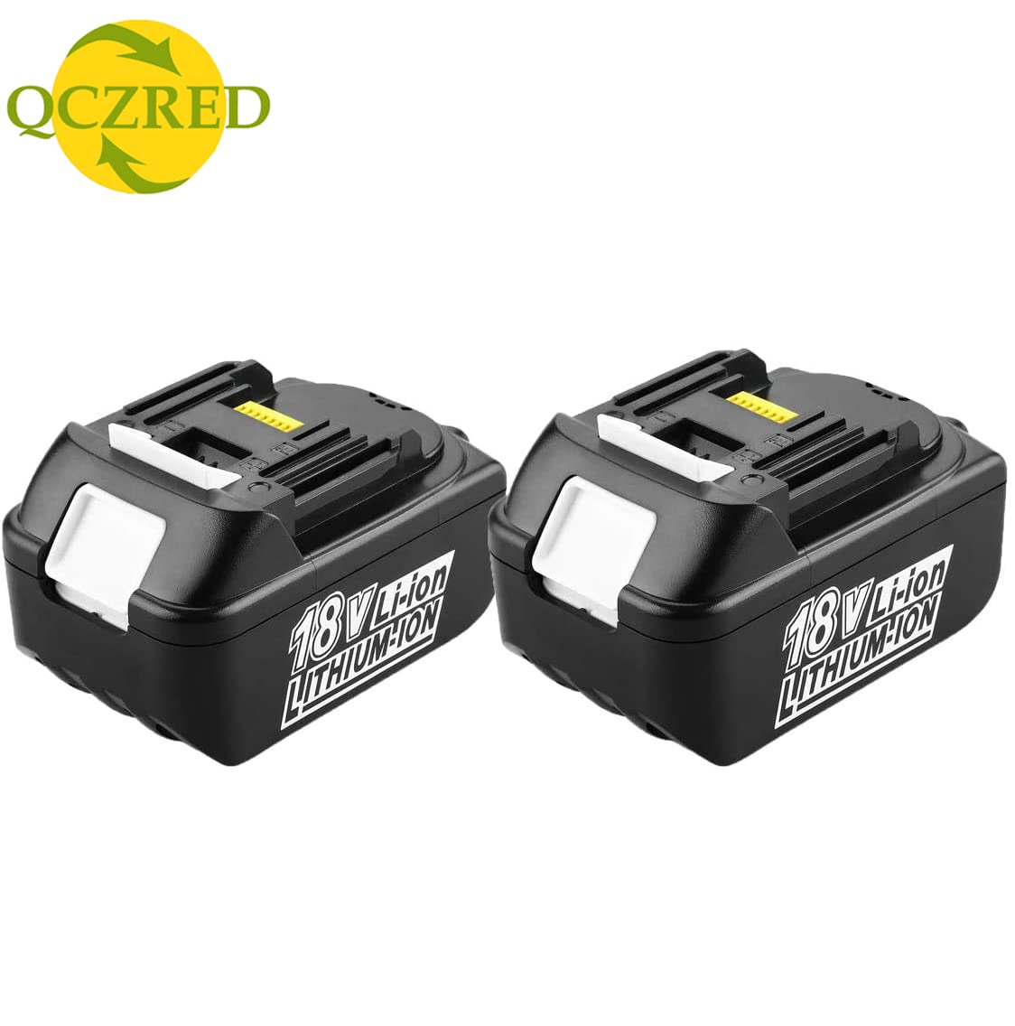 QCZRED 18V 5.0 Ah BL1850B Battery with DC18RC Charger Compatible with Makita 18 Volt LXT Battery BL1830 BL1850 BL1840 BL1850B BL1845 BL1815 BL1820 BL1860B