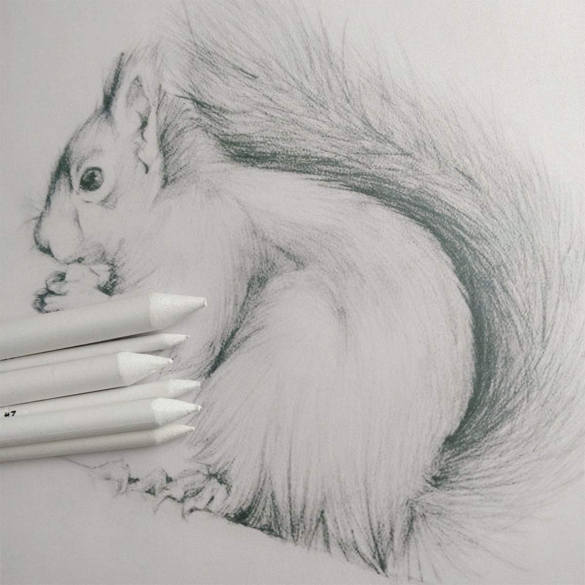 6 PCS Blending Stumps and Tortillions, Sketch Drawing Tools, Paper Art Blenders for Student Sketch Drawing