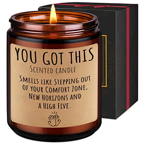 LEADO You Got This Candle - Encouragement Gifts for Women, Men - Funny Congratulations, New Job Gift, Promotion Gift, Graduation Gifts for Her, Him - Mothers Day, Inspirational Gifts for Women Friends