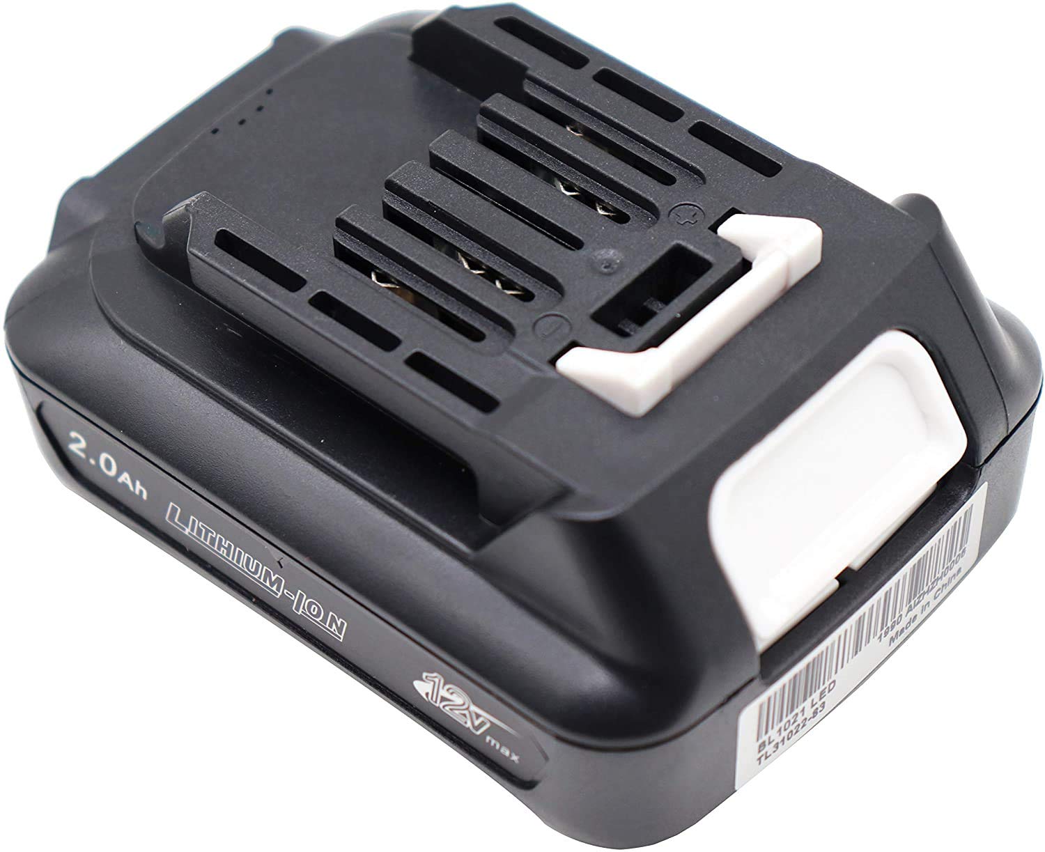 2 X 2.0A BL1021B Battery with Charger DC10WD 10.8V ~ 12V, Replace for Makita 12V Battery CXT BL1016 Bl1041B BL1040 BL1020B, Replace for Makita DF031D TD110D JR103D JR105D HSS01D HP332D DC10SB DC10WC