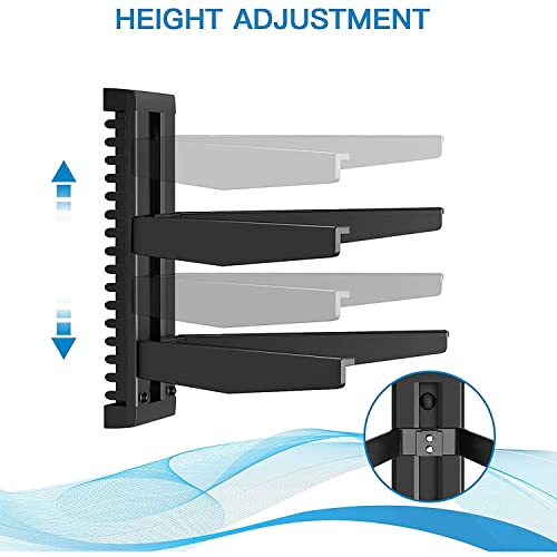 PERLESMITH Floating AV Shelf Double Wall Mount TV Shelf