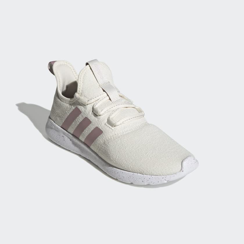 adidas Women's Cloudfoam Pure 2.0 Running Shoe, Chalk White/Magic Mauve/Alumina, 7.5