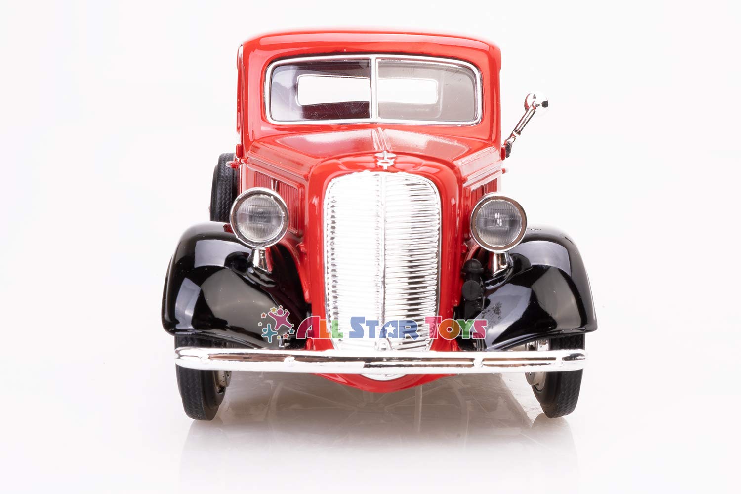 1937 Ford Pick Up Truck, Red With Black - Showcasts 73233 - 1/24 Scale Diecast Model Car by Motor Max