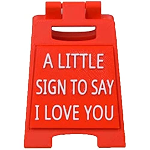 GVMW A Little Sign to Say I Love You,Love Themed Mini Sign Ornaments,Romantic Love Language Sign Plaquefor Home Desk Decorative