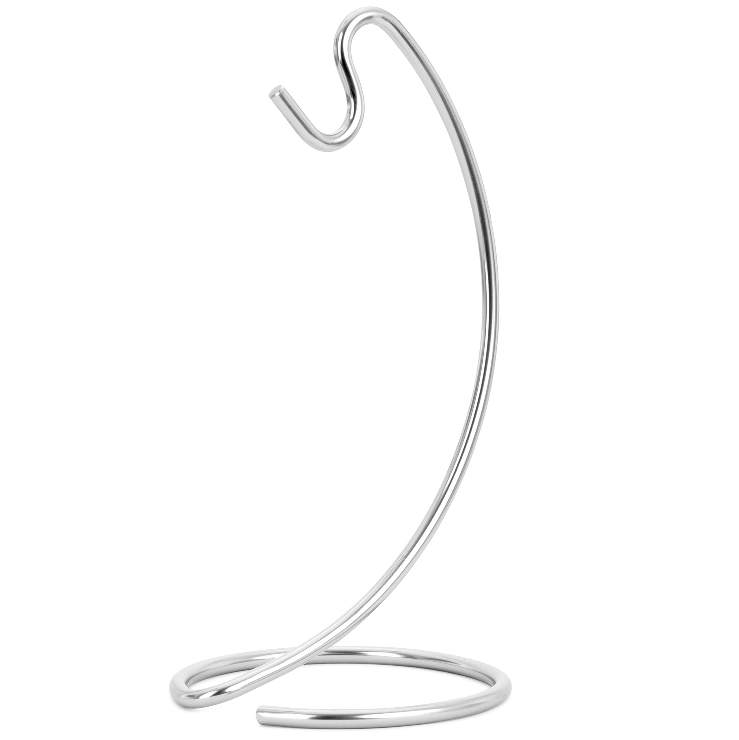 Banana Holder Modern Banana Hanger Tree Stand Hook for Kitchen Countertop, Satin Nickel Banana Stand, by Homeries (Satin Nickel)