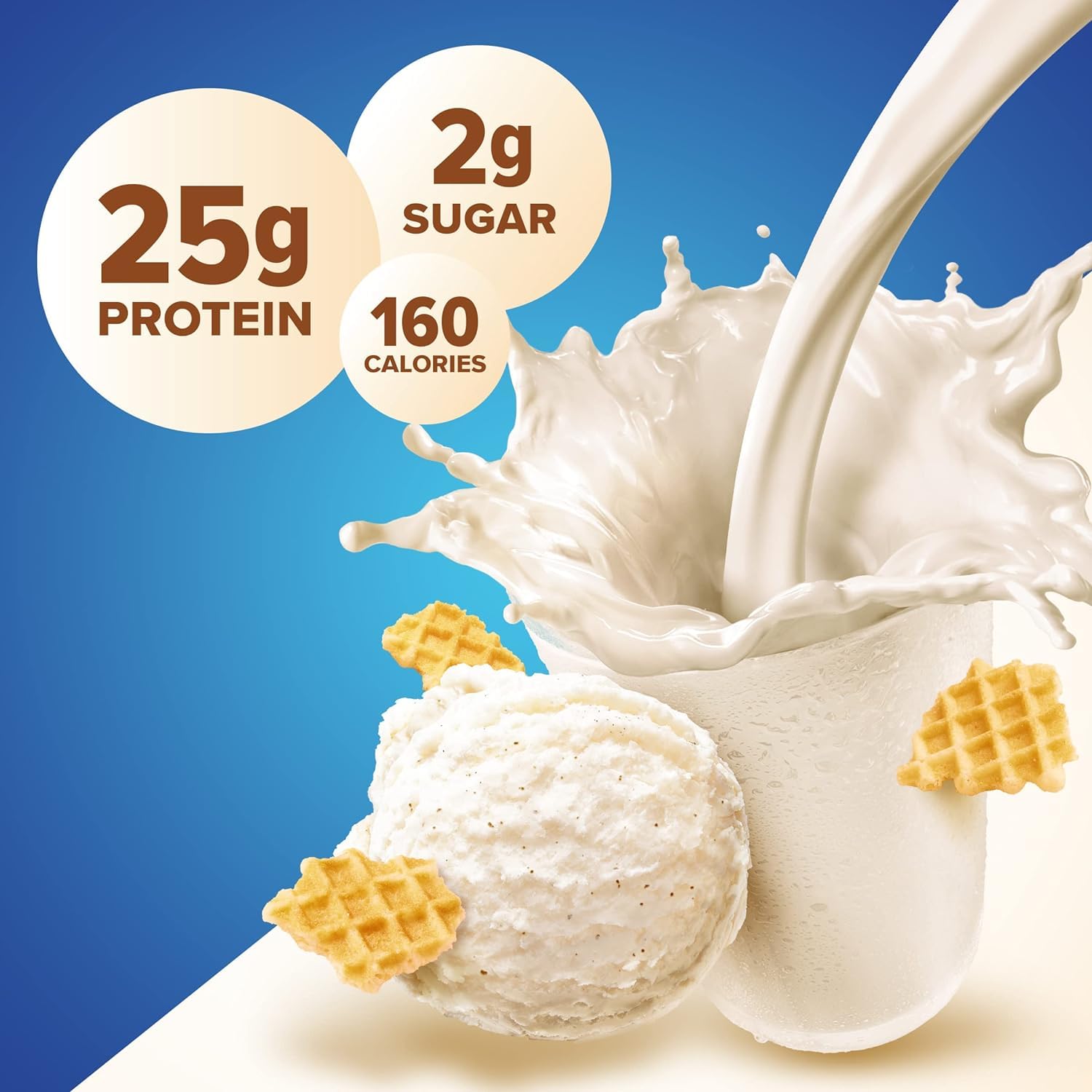 Pure Protein Powder, Natural Whey, High Protein, Vanilla, 1.6 lbs