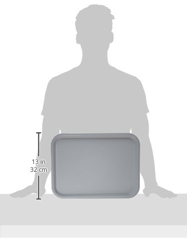 Winco Fast Food Tray, 12 by 16-Inch, Gray,Medium