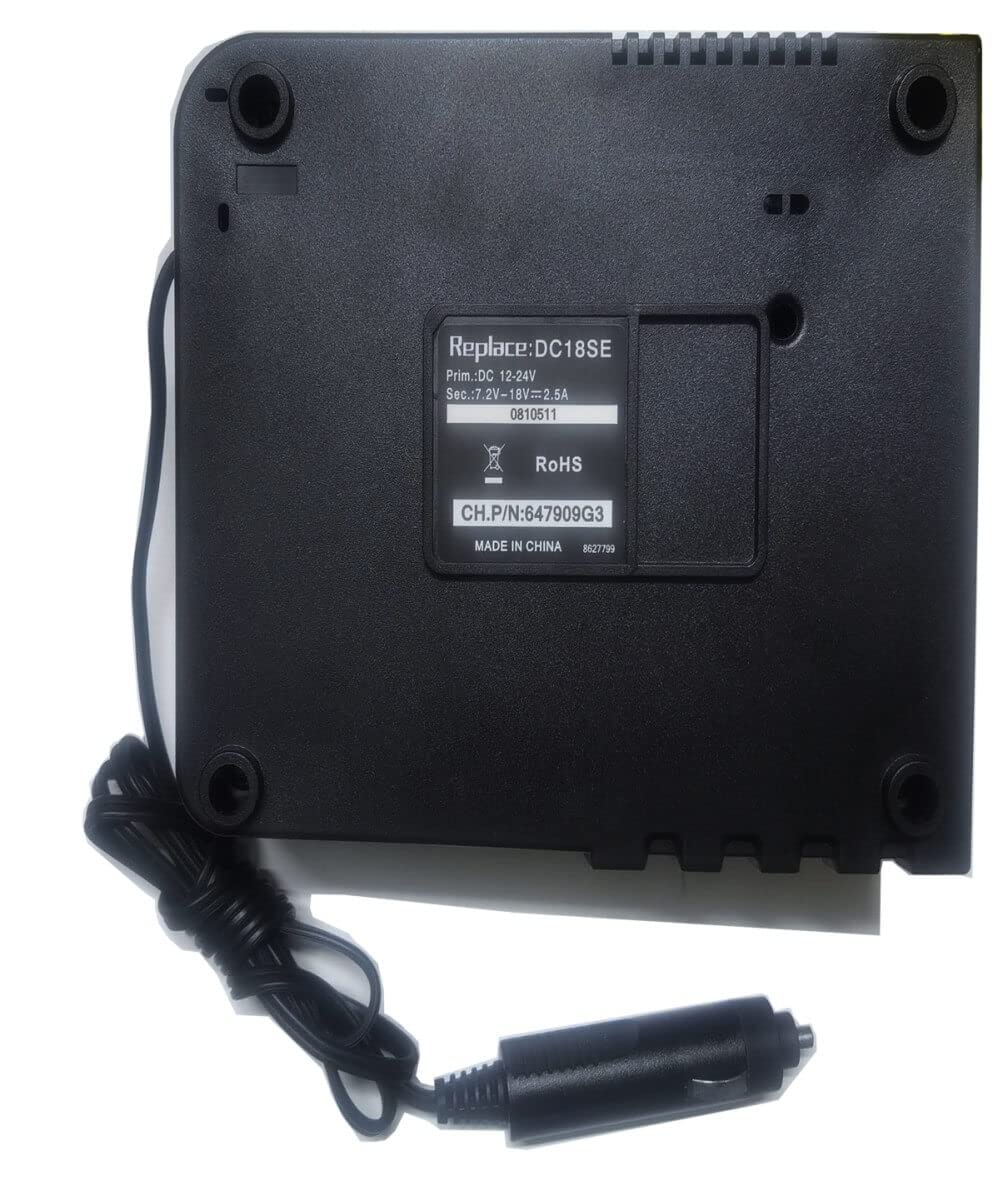 Compaitble with Makita DC18SE Lithium Ion Vehicle Charger,Car Battery Charger, for Battery BL1835B BL1845B BL1845 BL1820 BL1820B BL1815 BL1815B BL1835 BL1840 BL1840B