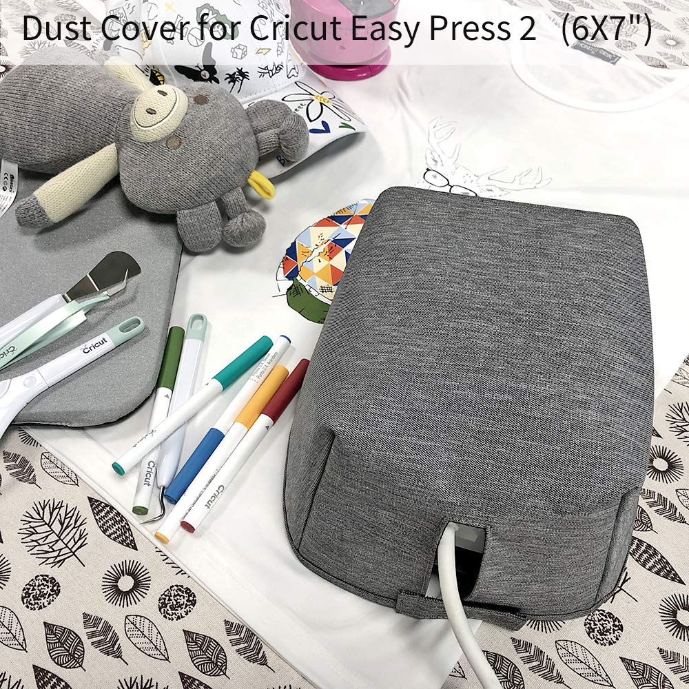Zaracle Hard Case Carrying Travel Bag Dust Cover for Easy Press 2 (Gray, 6"x7")