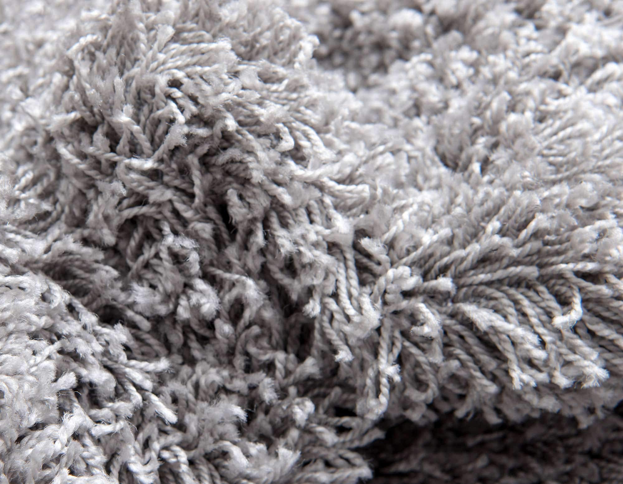 Unique Loom Solid Shag Collection Area Rug (5' 1" x 8', Cloud Gray)
