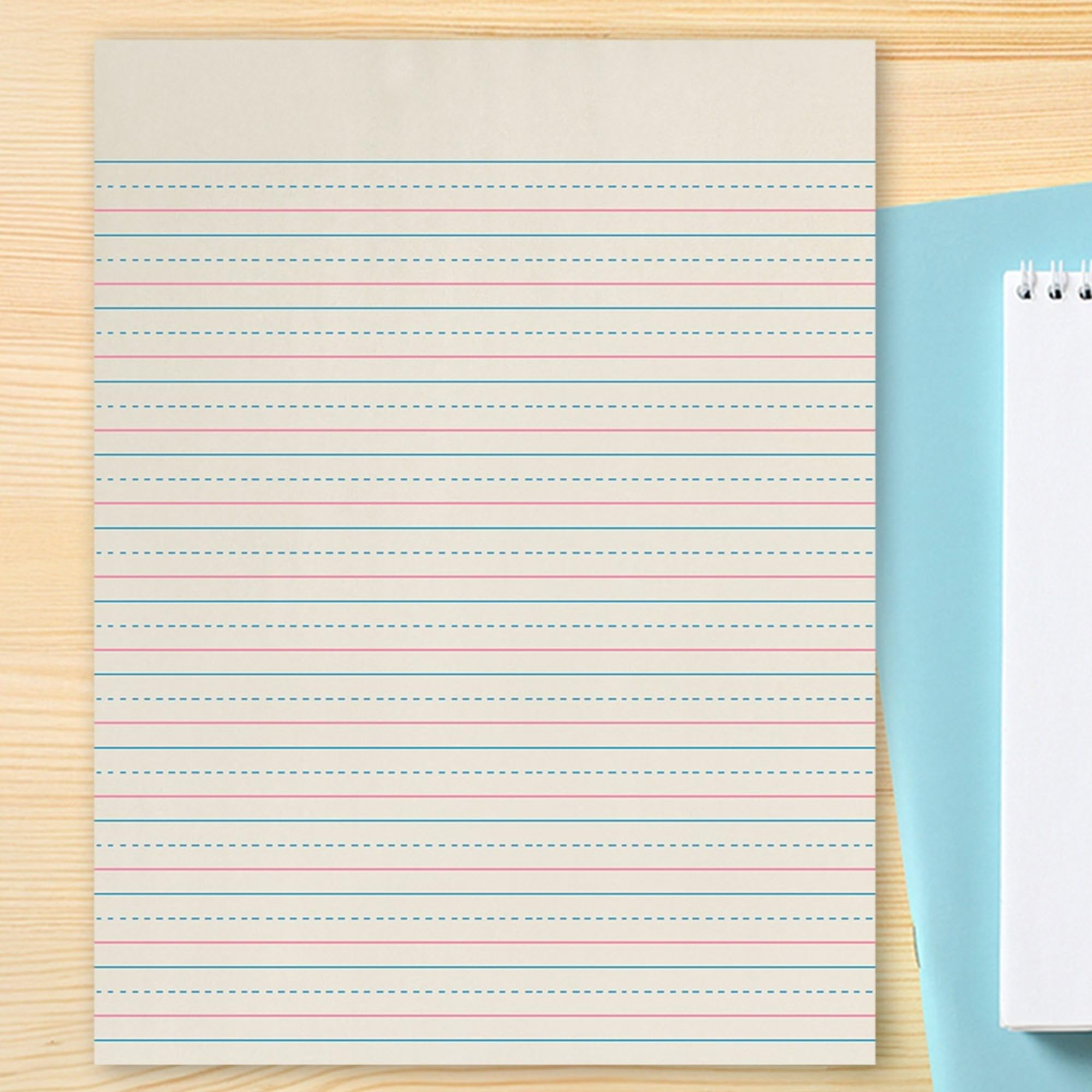 School Smart Zaner-Bloser Paper, 1/2 Inch Ruled, 8 x 10-1/2 Inches, 500 Sheets White