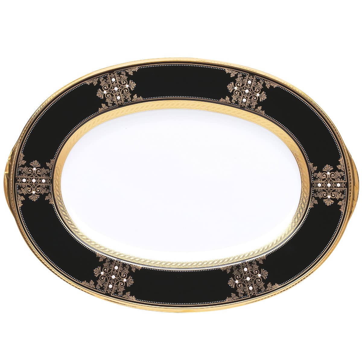 Noritake Evening Majesty Oval Platter, 14-inches