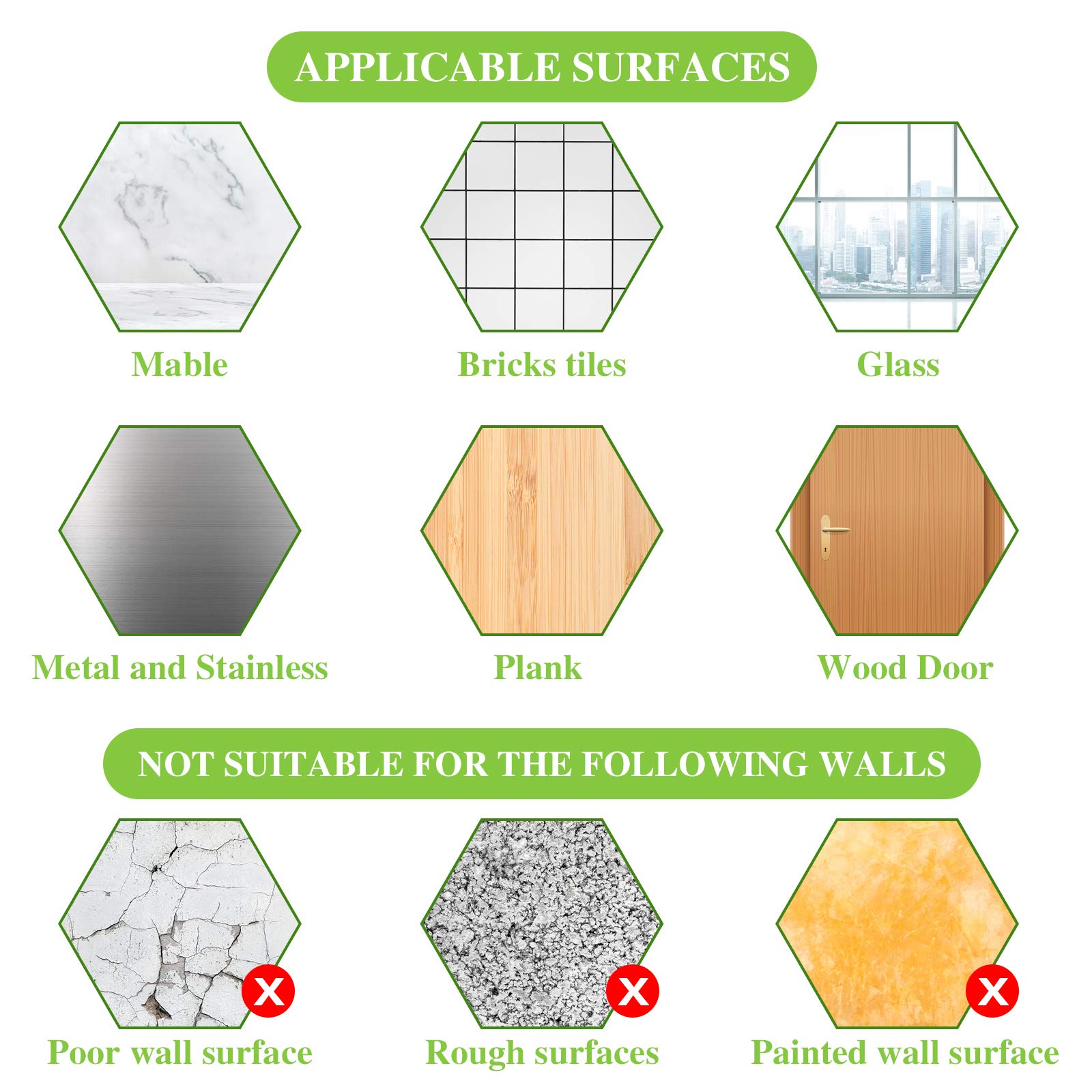 6 Pieces Cutting Mat Hanger, 2.17 Inch x 1.19 Inch Cutting Mat Storage, Standard Grip Cutting Mat Holder, Green Cut Mats Accessories