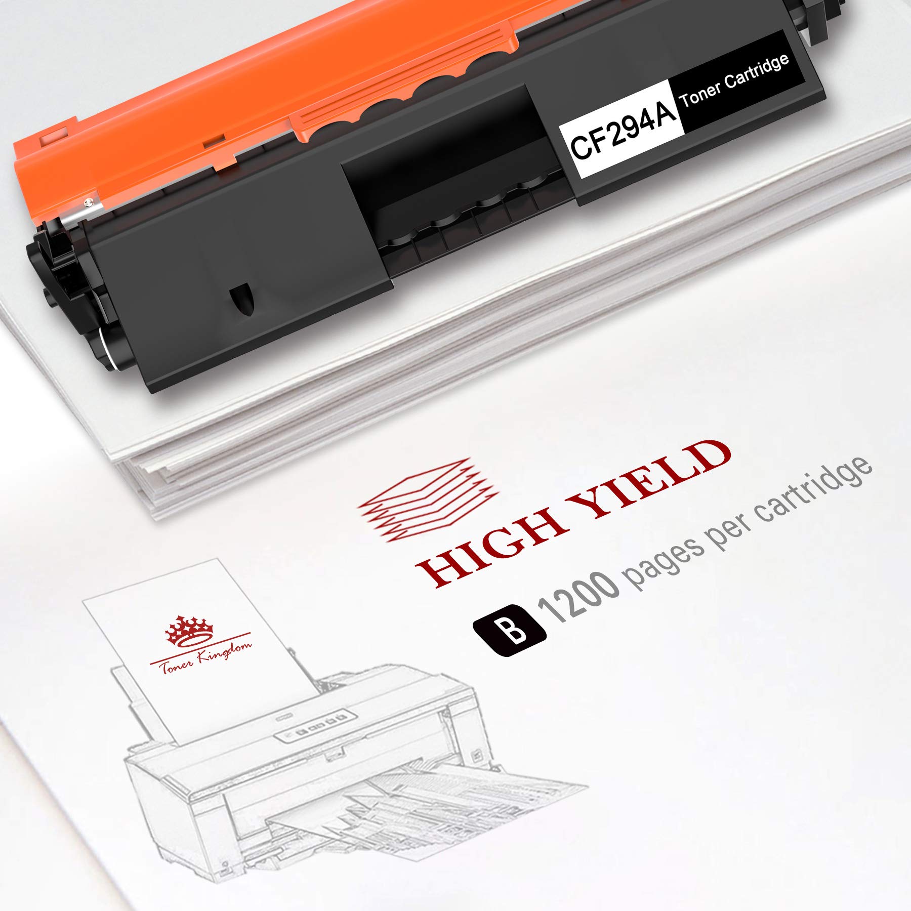 Toner Kingdom Compatible Toner Cartridge Replacement for HP 94A CF294A to Use with HP M118dw MFP M148dw M148fdw M149fdw M148 M118 M149 Toner Printer (Black, 2 Pack)