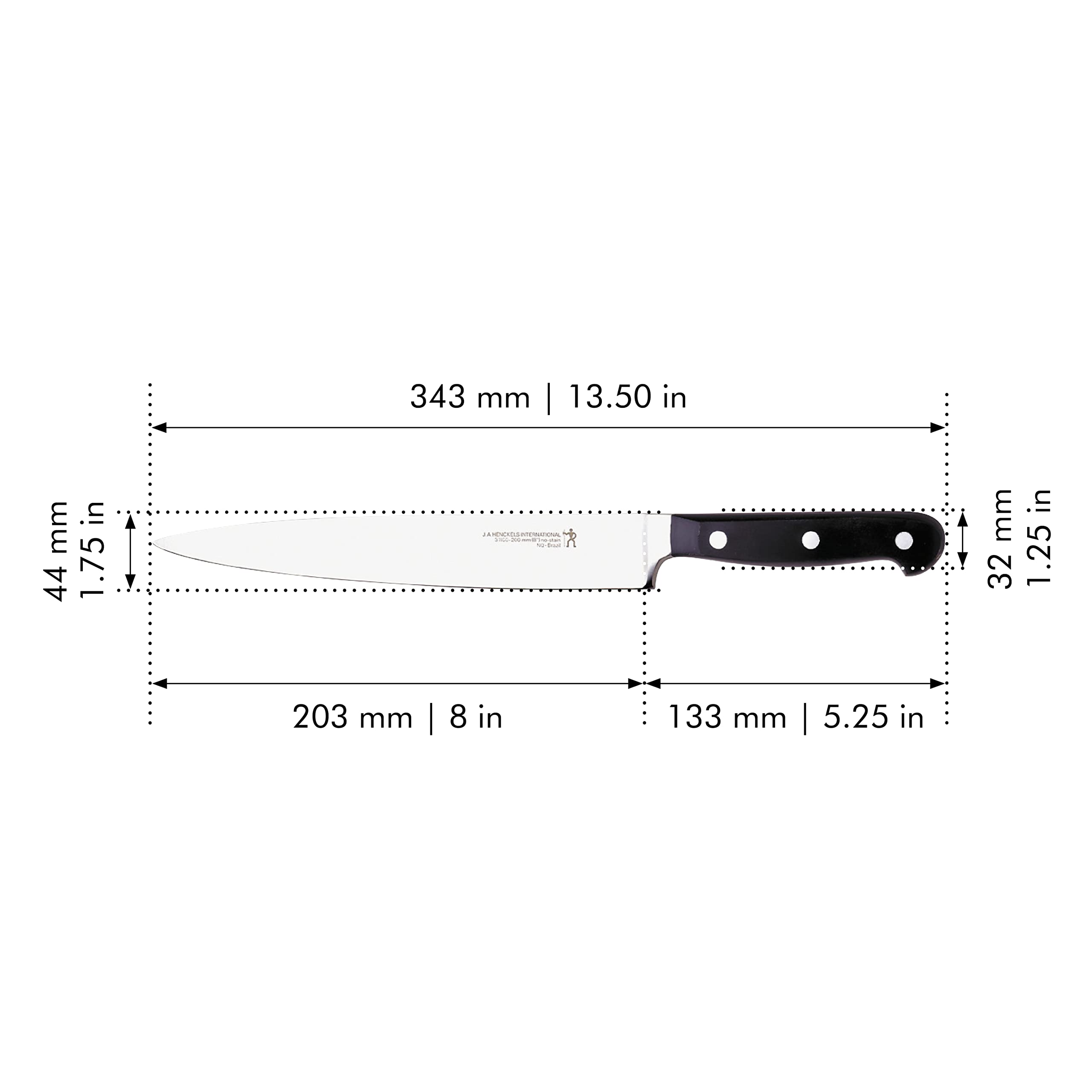 HENCKELS Classic Razor-Sharp 8-inch Carving Knife, German Engineered Informed by 100+ Years of Mastery